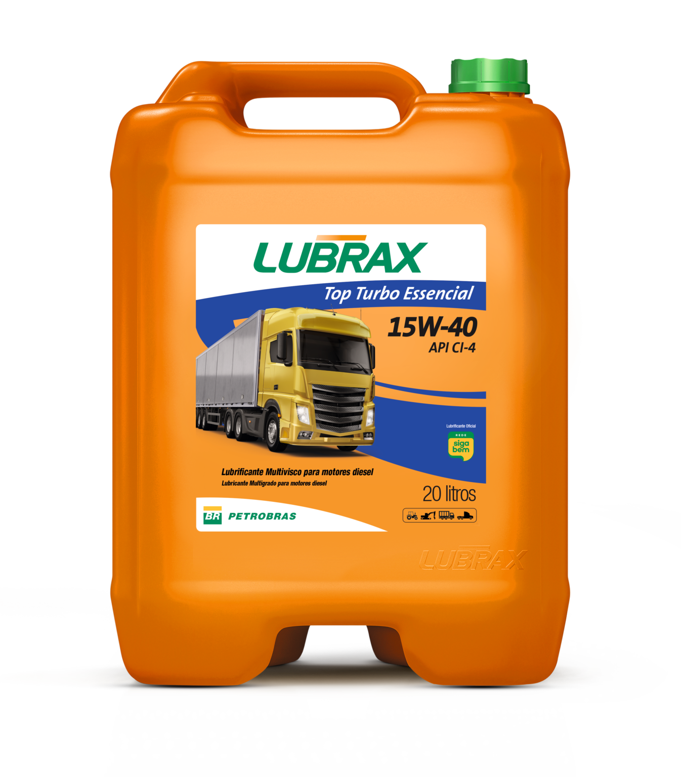 LUBRAX TOP TURBO ESSENCIAL 15W40 20L - CI-4 MINERAL - Comercial Lucar